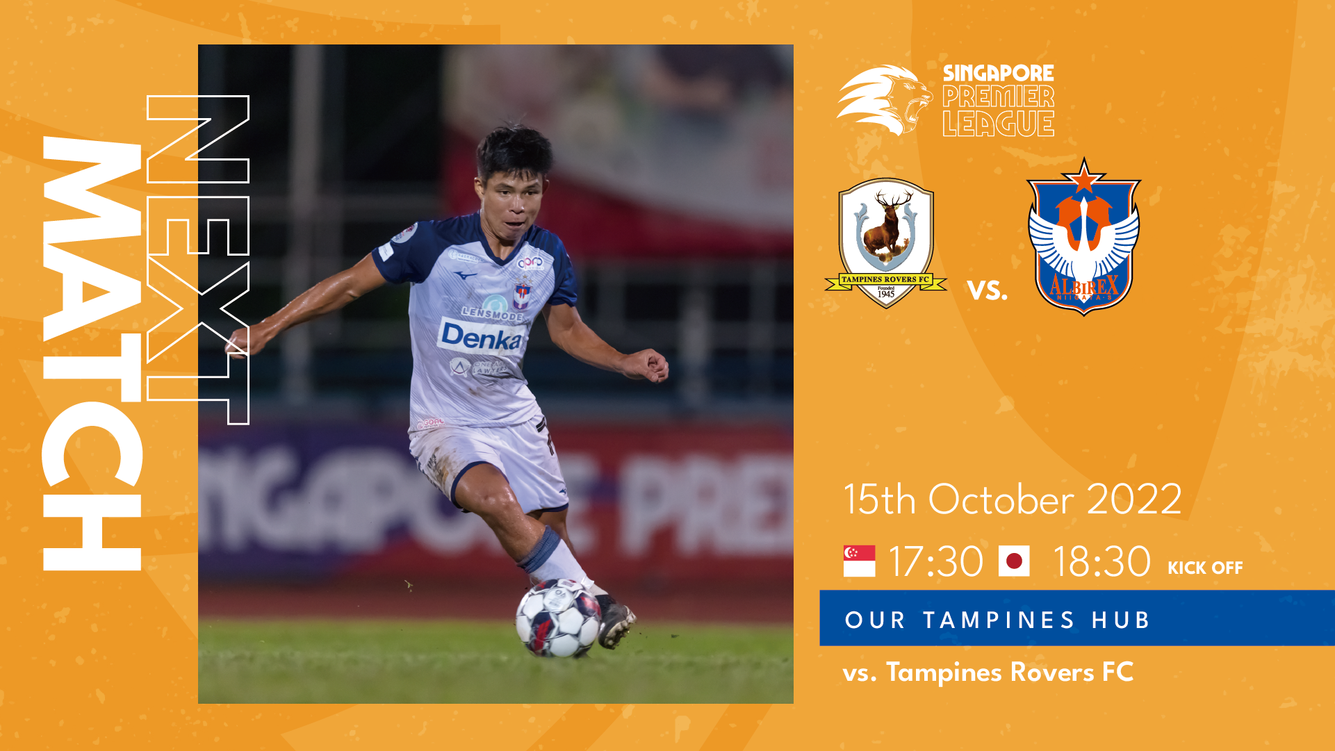 【SPL 2022】Match & Ticketing Information vs Tampines Rovers FC on ...